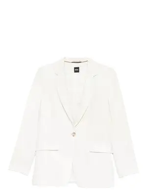 BOSS Single-breasted Blazer - White