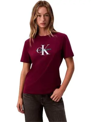 Calvin Klein Monologo Tee - Berry Glaze