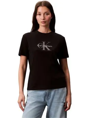 Calvin Klein Monologo Tee - Black