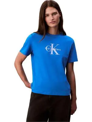 Calvin Klein Calvin Klein Jeans Monologo Tee Cobalt Blue