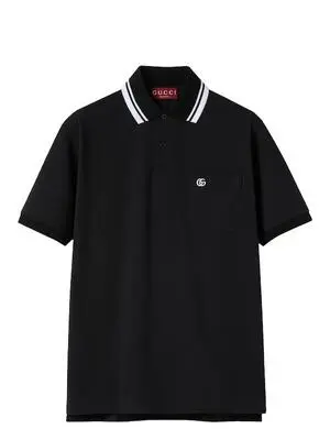 Gucci Cotton Polo Shirt - Black