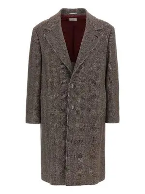 Brunello Cucinelli Tailored Single-breasted Coat - Brown