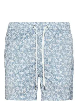 Onia Charles 5 Swim Trunk - Baby Blue Multi