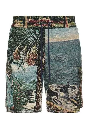Amiri Paradise Tapestry Cargo Short - Multi