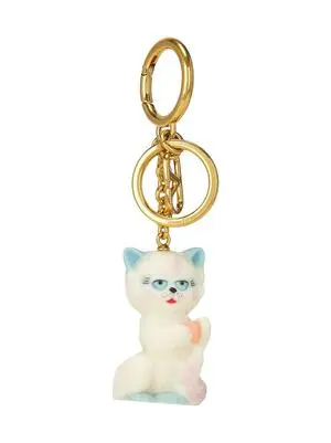 Valentino Garavani Key Ring With Cat Charm - Multi