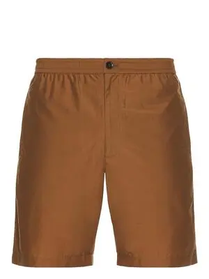 Theory Straight Cut Shorts - Deep Tobacco