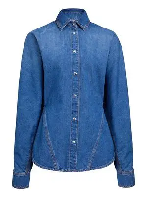 ALAÏA ALAÏA Curved Denim Shirt