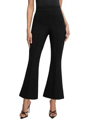 Good American Soft Stretch Ponte Kick Flare Pants - Black