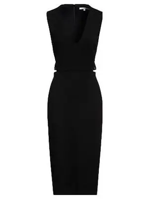 Patrizia Pepe Midi Bodycon Dress - Black