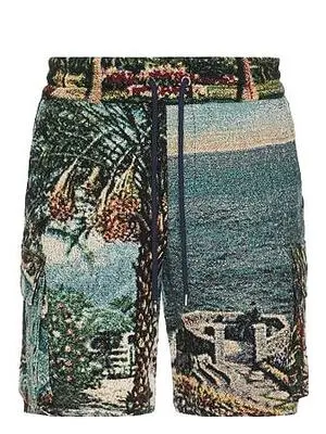 Amiri Paradise Tapestry Cargo Short - Multi