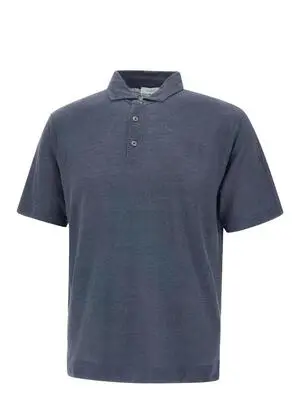 DIKTAT Linen Polo Shirt - Blue