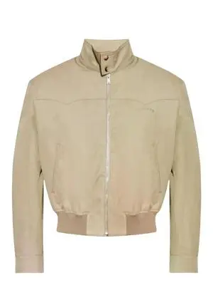 Alexander McQueen Zip-up Bomber Jacket - Neutrals