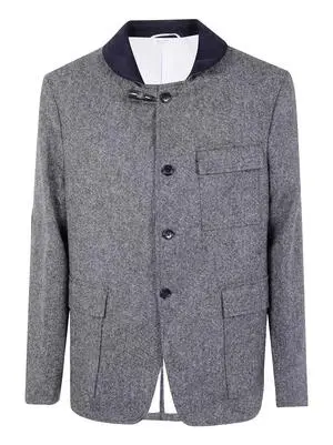 Thom Browne Elbow-patch Jacket - Black