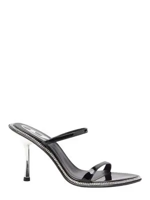 DIESEL 90mm Crystal-embellished Stiletto Sandals - Black