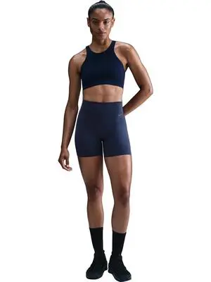 Nike Zenvy Gentle-support High-waisted 5" Biker Shorts - Blue