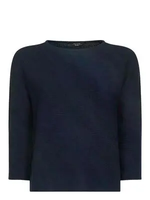 Max Mara Boat-Neck Sweater Blue