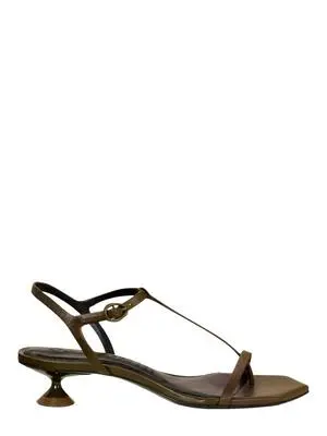 Cult Gaia 35mm Trevi Sculpted-heel Sandals - Green