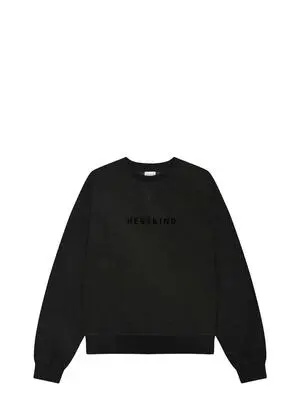 HERSKIND Lizette Embroidered-Logo Sweatshirt Black