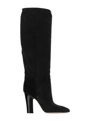Paris Texas Alizze Suede Knee-high Boots - Black
