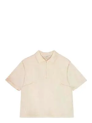 REMAIN BIRGER CHRISTENSEN Zip-Front Textured Polo Top
