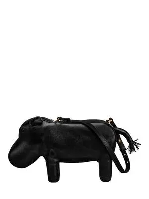 Thom Browne Hippo-motif Shoulder Bag - Black