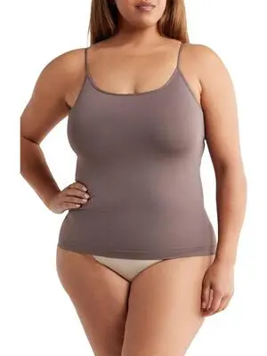 Nordstrom Seamless Layering Camisole - Grey Plum