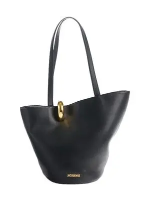 Jacquemus Le Bambola Moyen Leather Bucket Bag - Black