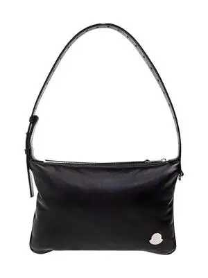 Moncler Vetta Leather Shoulder Bag - Black