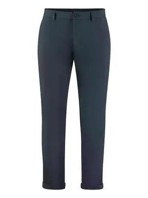 THE (ALPHABET) Cuffed Tailored Trousers - Blue