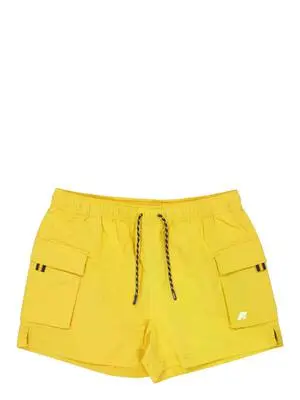 K-WAY Flap-pocket Swim Shorts - Yellow