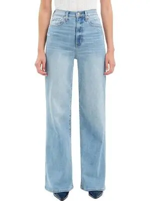 DAZE Farout Wide Leg Jeans - Blooming Vintage