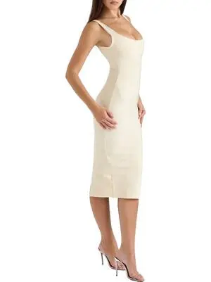House Of Cb The Og Bandage Midi Dress - Vanilla