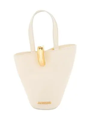 Jacquemus Le Petit Bambola Leather Bucket Bag - Light Ivory
