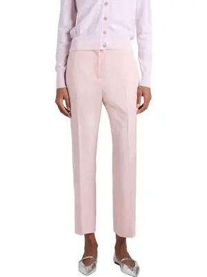 Alexander McQueen Wool & Mohair Cigarette Pants - Rose