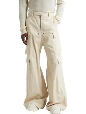 Rick Owens Tailored Cargobelas Corduroy Pants - Natural