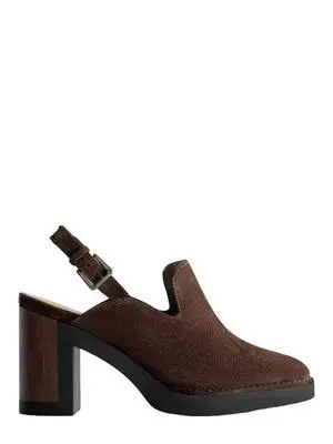 Bernardo Neza Slingback Clog Dark Chocolate