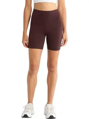 Sweaty Betty Ultimate Studio Pocket High-Waisted Shorts Sable Brown