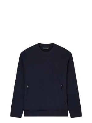Emporio Armani Travel Essentials Double Jersey Sweatshirt - Navy