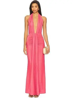 LOVERS AND FRIENDS Remy Maxi Dress - Ruby Pink Shine