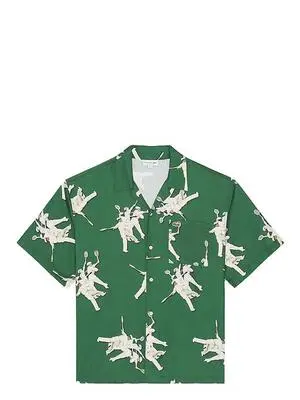 Lacoste Short Sleeved Printed Shirt - Green