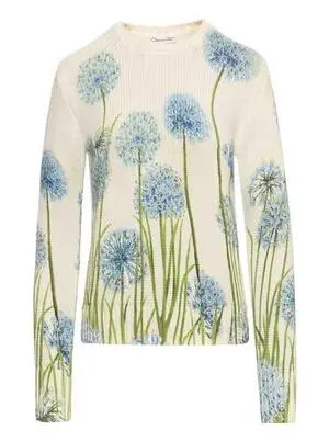 Oscar De La Renta Allium Printed Pullover - Natural