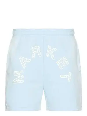 MARKET Starry Arc Fleece Shorts - Ice Blue