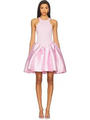 MARQUES' ALMEIDA Mikado Rib Jersey Short Princess Dress - Pink