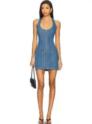 LOVERS AND FRIENDS Mira Mini Dress - Medium Blue