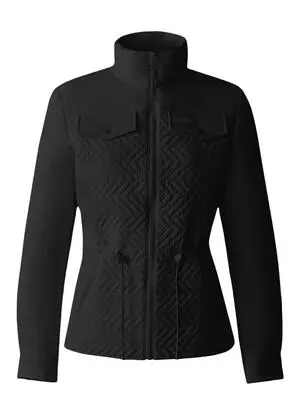 Mackage Kabira Chevron Quilted Down Jacket - Black