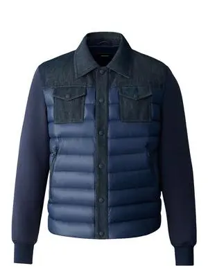 Mackage Quilted Jacket With Detailing - Denim