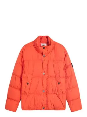 Stone Island Crinkle Reps Nylon Down Jacket - Scarlet