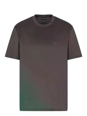 Emporio Armani Eagle-logo Crew-neck T-shirt - Grey