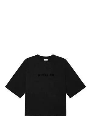 HERSKIND Linette Embroidered T-shirt - Black