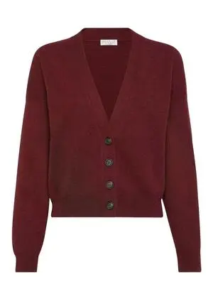 Brunello Cucinelli Button-front Cashmere Cardigan - Red